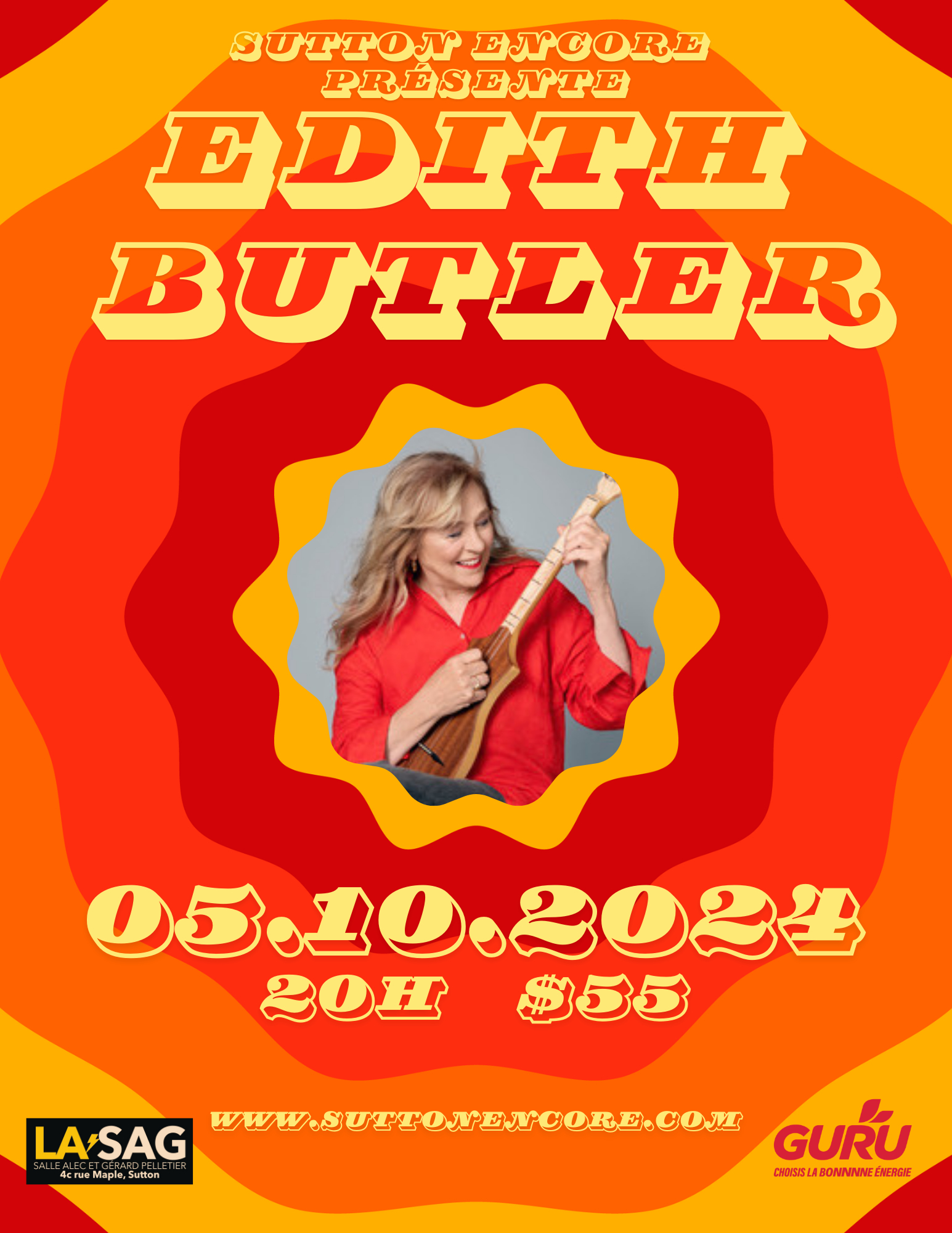Édith Butler en spectacle à Sutton en octobre - L’Avenir et des Rivières